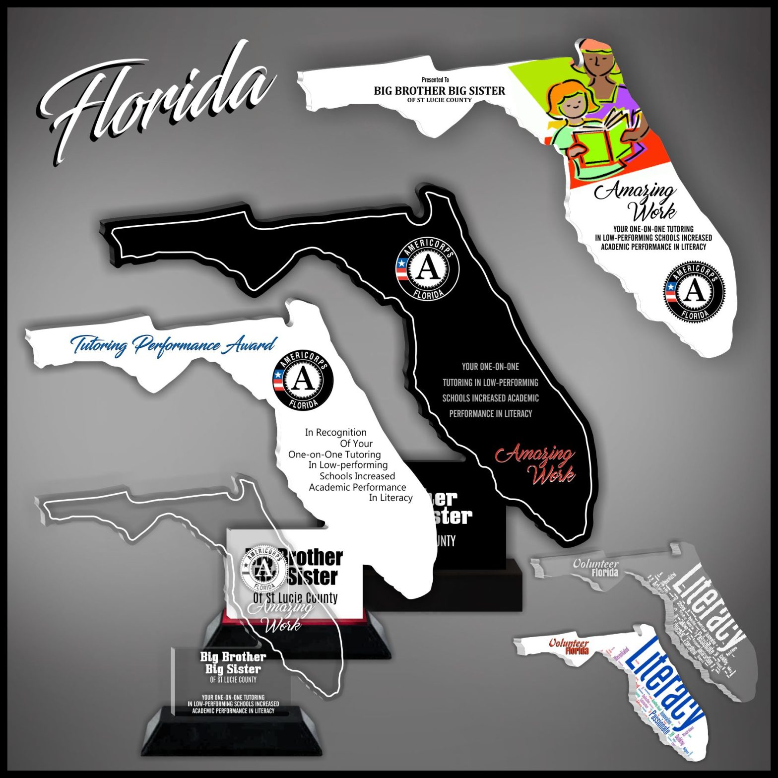 State Awards - State Shaped Awards